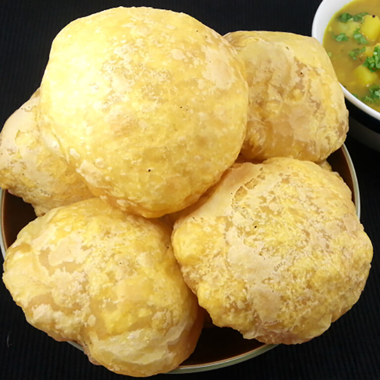 Carrot Poori | Indian Fried Bread - Cook with Kushi