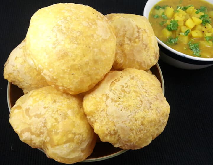 Carrot Poori | Indian Fried Bread - Cook with Kushi