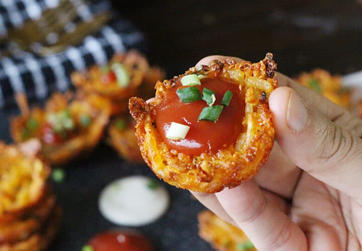Cheesy Hash Brown Bites : Simple Appetizer for party