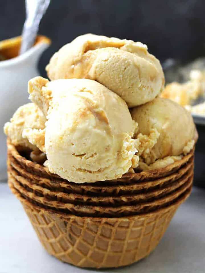 Roasted Almond Ice Cream | Toasted Almond Ice Cream