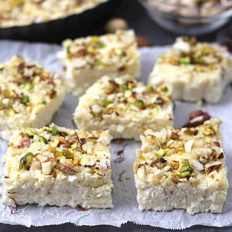 Kalakand Sweet Recipe | Indian Milk Cake - Cook with Kushi