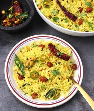 Lemon Rice | Chitranna Recipe | How to make Lemon Rice - Cook with Kushi