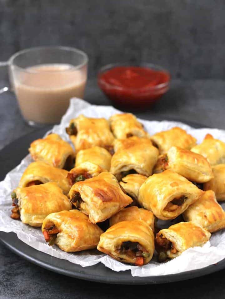 MINI VEG PUFFS | VEG PUFF BITES - Cook with Kushi