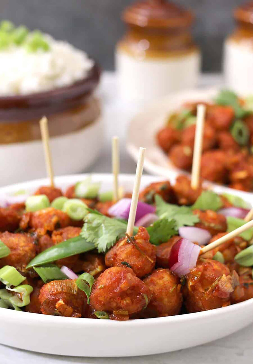 Soya Manchurian Recipe | Soya Chunks Chilli - Cook with Kushi