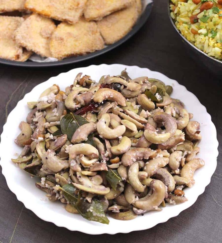 TENDER CASHEWNUT STIR FRY | BIBBE UPKARI - Cook with Kushi
