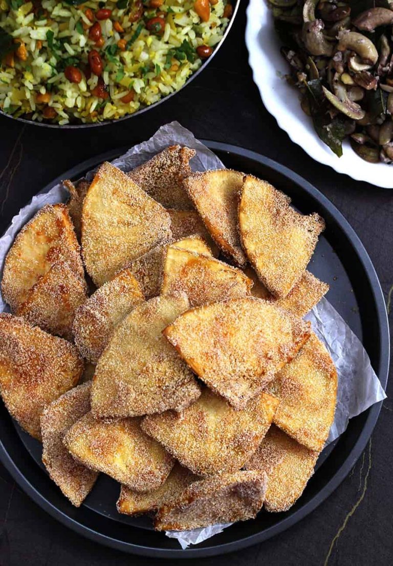 JEEV KADGI PODI | BREADFRUIT RAVA FRY OR FRITTERS - Cook with Kushi