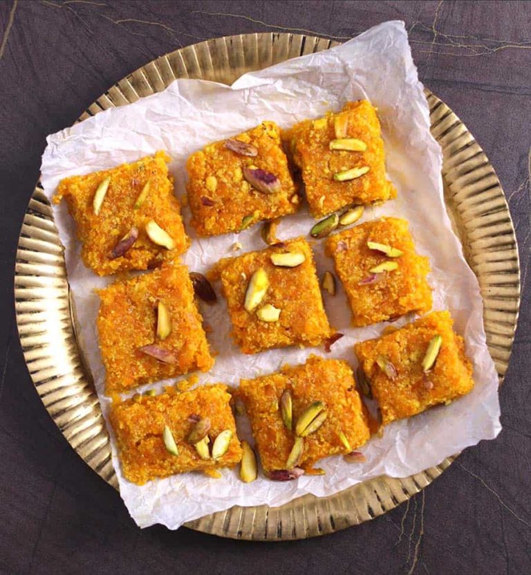 Carrot Burfi Recipe - Best Carrot Dessert | Gajar Ki Barfi