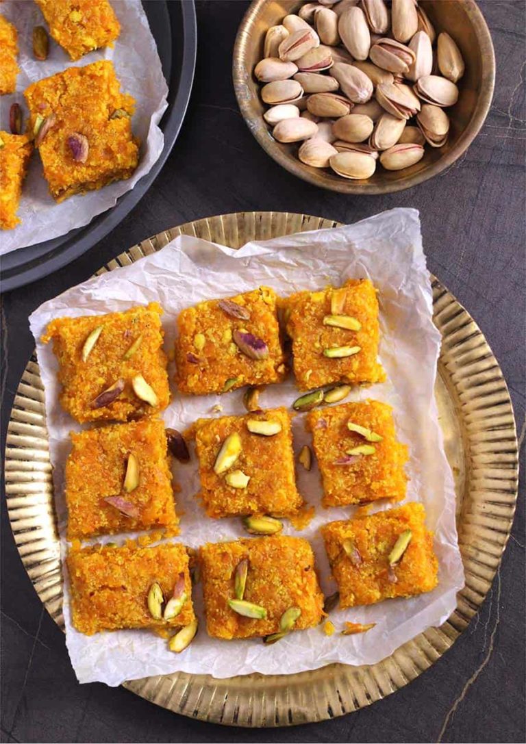 Carrot Burfi Recipe - Best Carrot Dessert | Gajar Ki Barfi
