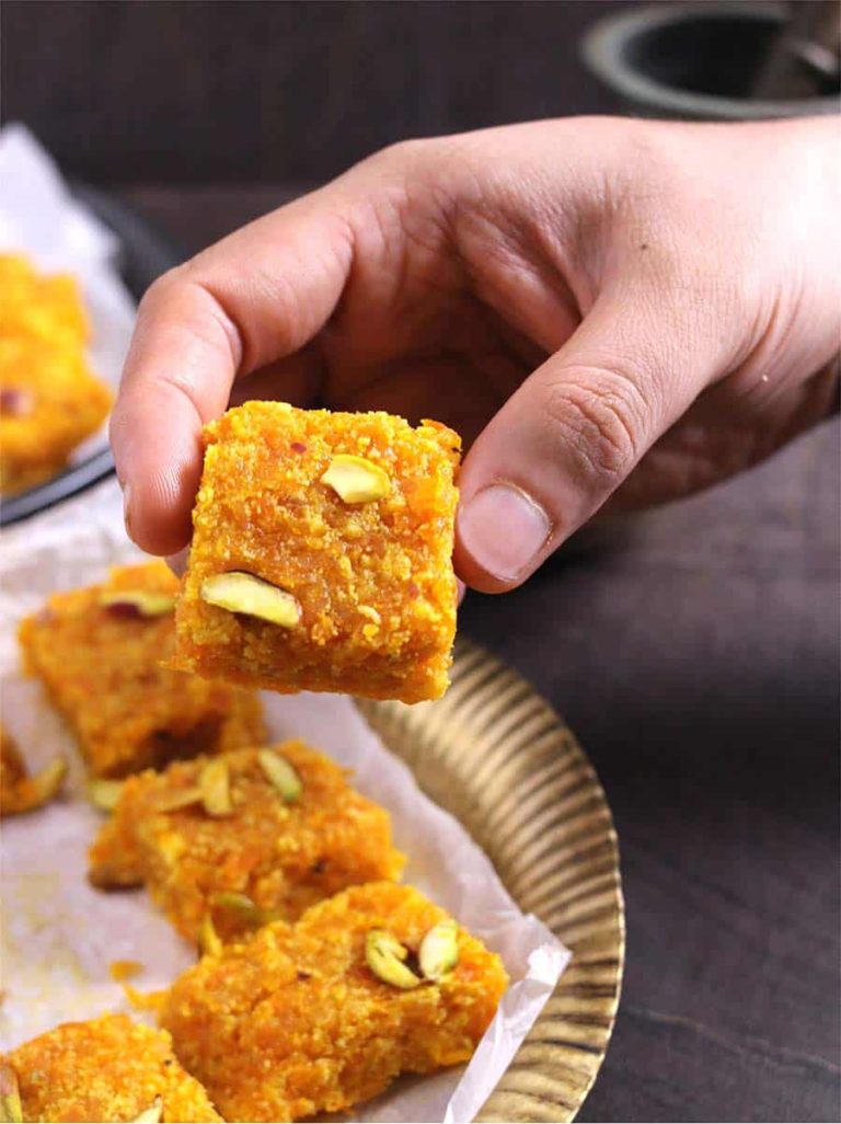 Carrot Burfi Recipe - Best Carrot Dessert | Gajar Ki Barfi