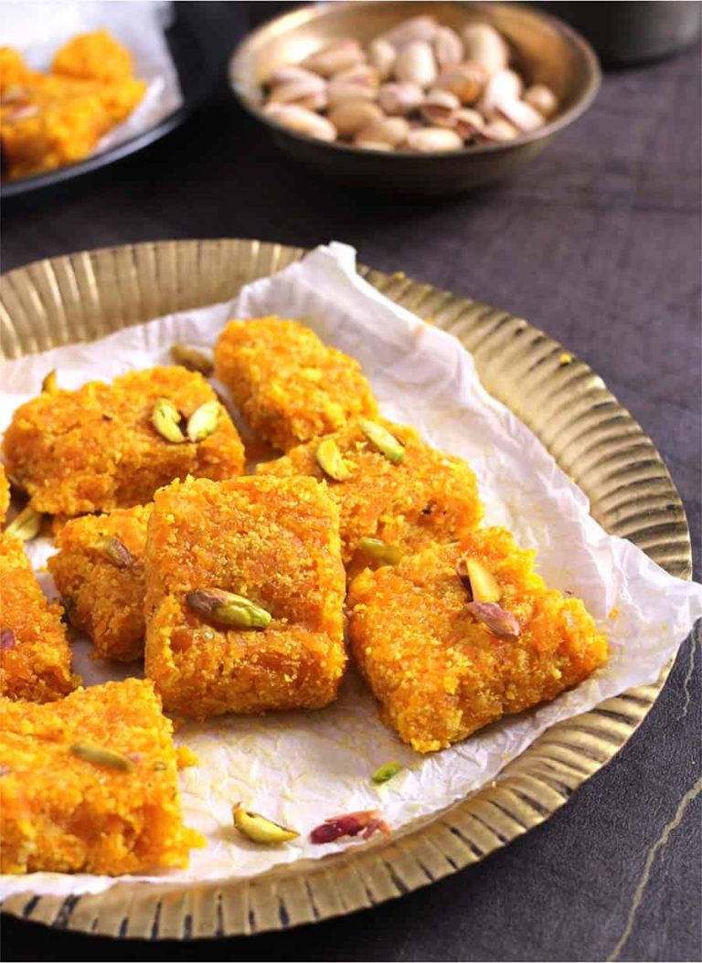 Carrot Burfi Recipe - Best Carrot Dessert | Gajar Ki Barfi