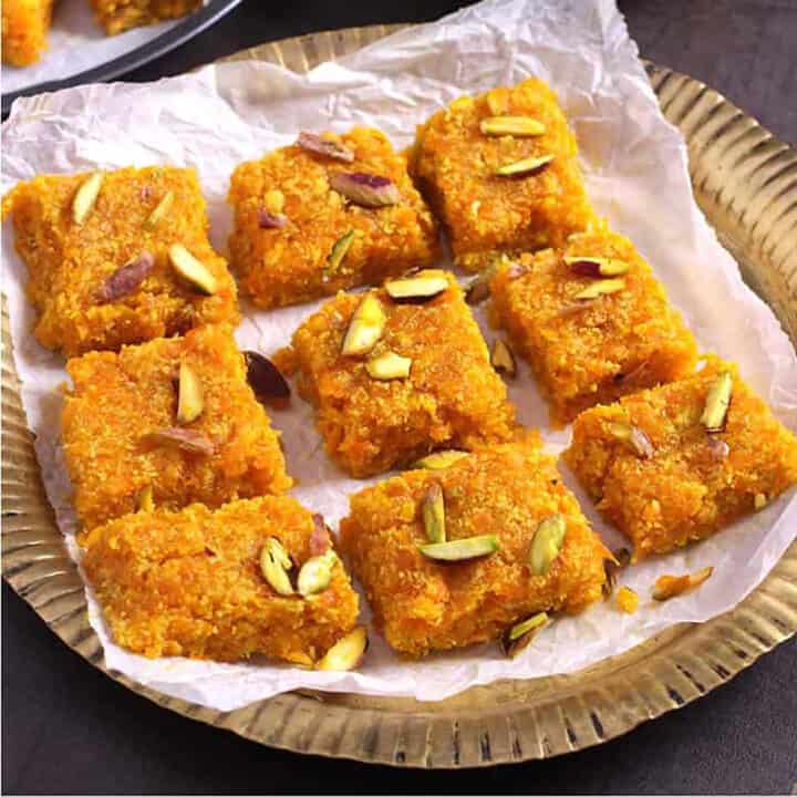 Carrot Burfi Recipe - Best Carrot Dessert | Gajar Ki Barfi