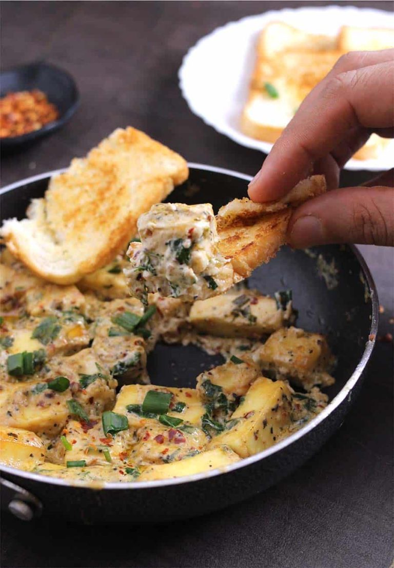Paneer In Butter Garlic Cream Sauce - Cook with Kushi
