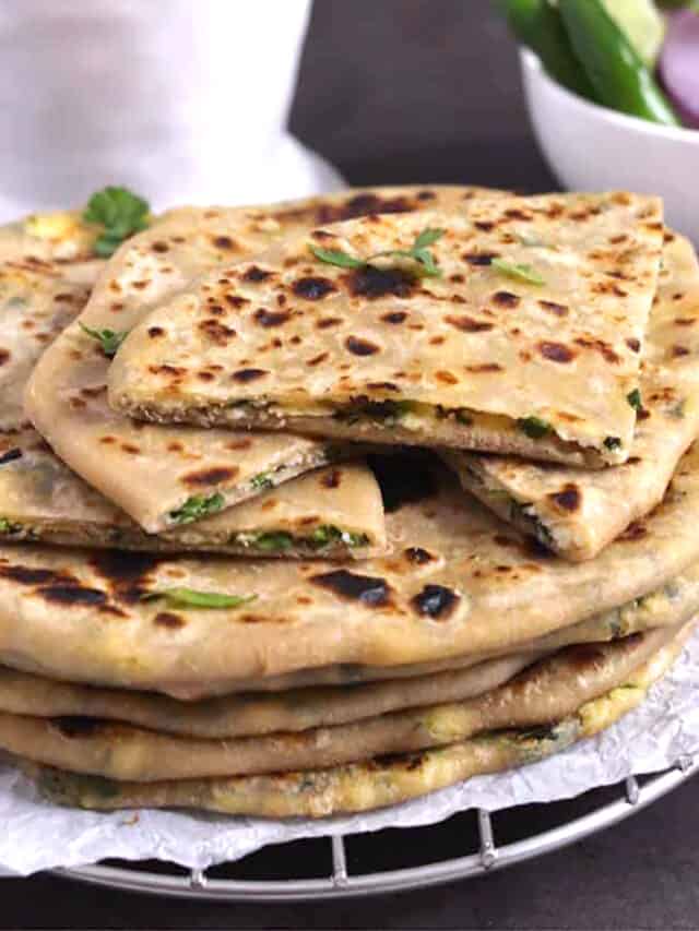 Easy Aloo Paratha Recipe | Potato Flatbread (No Yeast) - Cook with Kushi