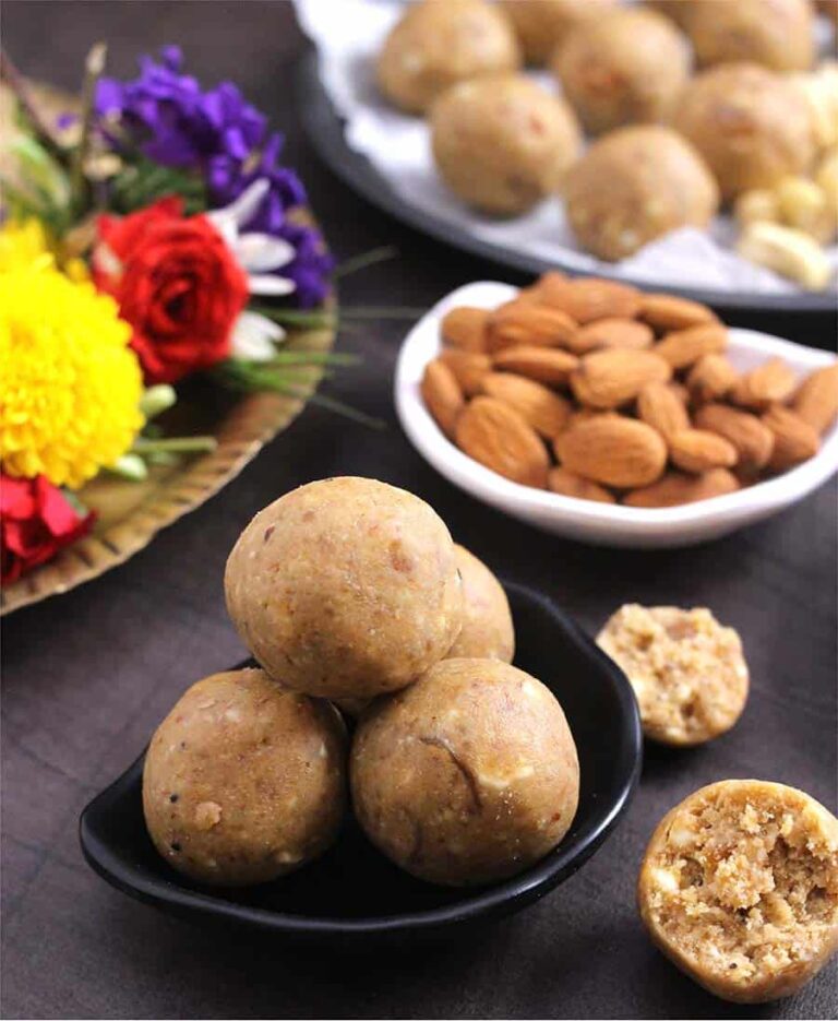 Atta Ladoo | Wheat Flour Laddu With Jaggery | How To Make Atta Ladoo ...