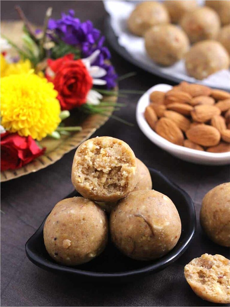 Atta Ladoo | Wheat Flour Laddu With Jaggery | How To Make Atta Ladoo ...