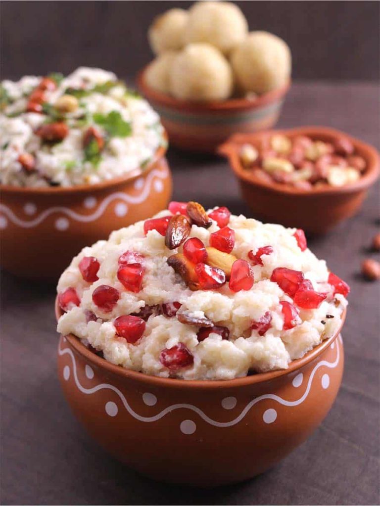 Dahi Poha - 2 ways Sweet and Spicy | Curd Poha