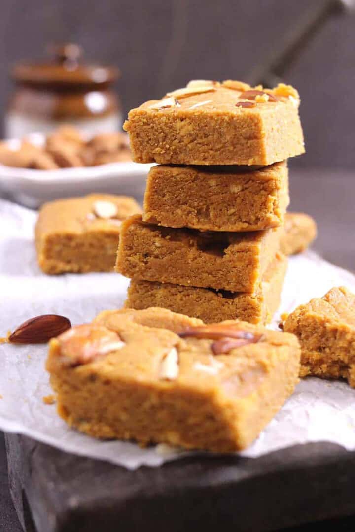 Besan Burfi with Milk Powder | Besan Ki Barfi - Cook with Kushi