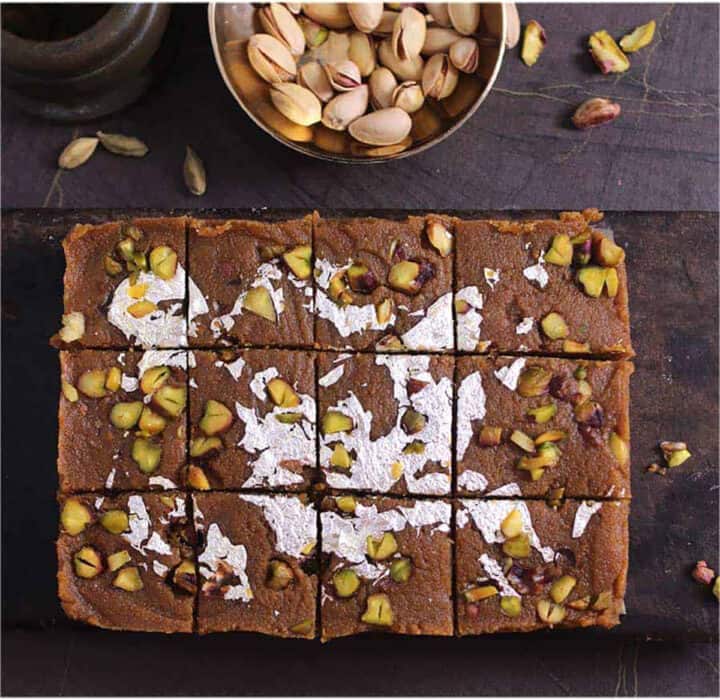 Gujarati Mohanthal | Danedar Mohanthal | Special Diwali Sweet - Cook ...