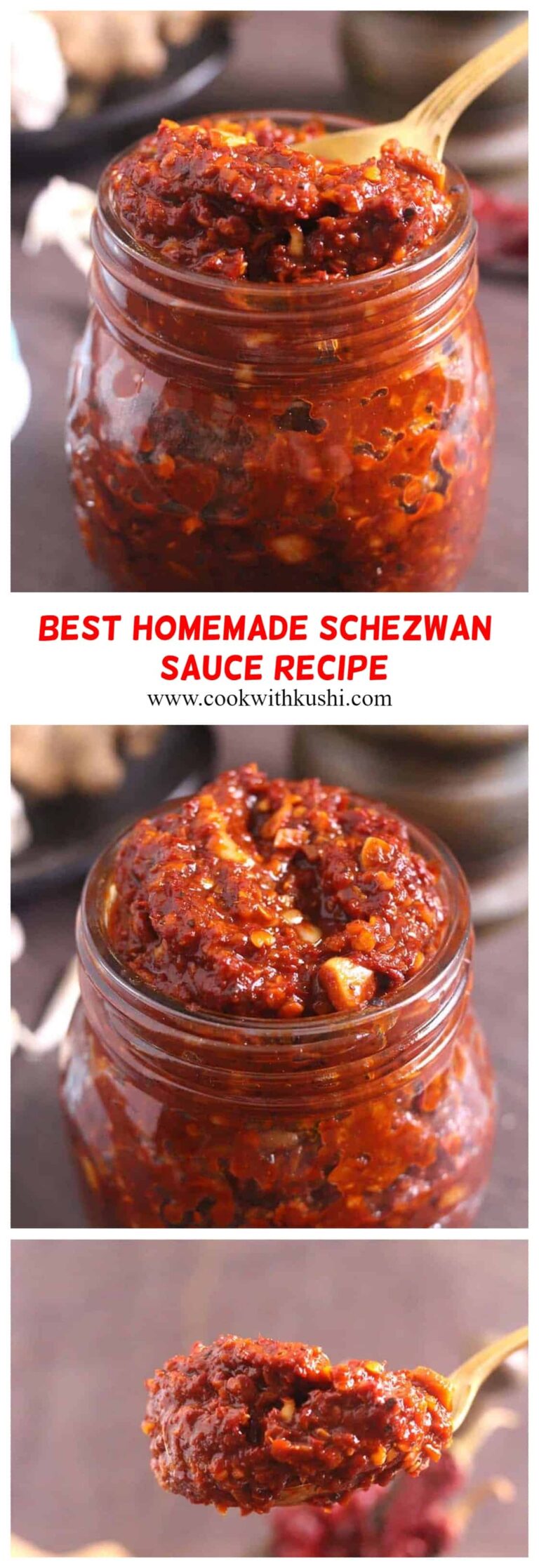 HOMEMADE SCHEZWAN SAUCE | SZECHUAN SAUCE | HOW TO MAKE SCHEZWAN SAUCE ...