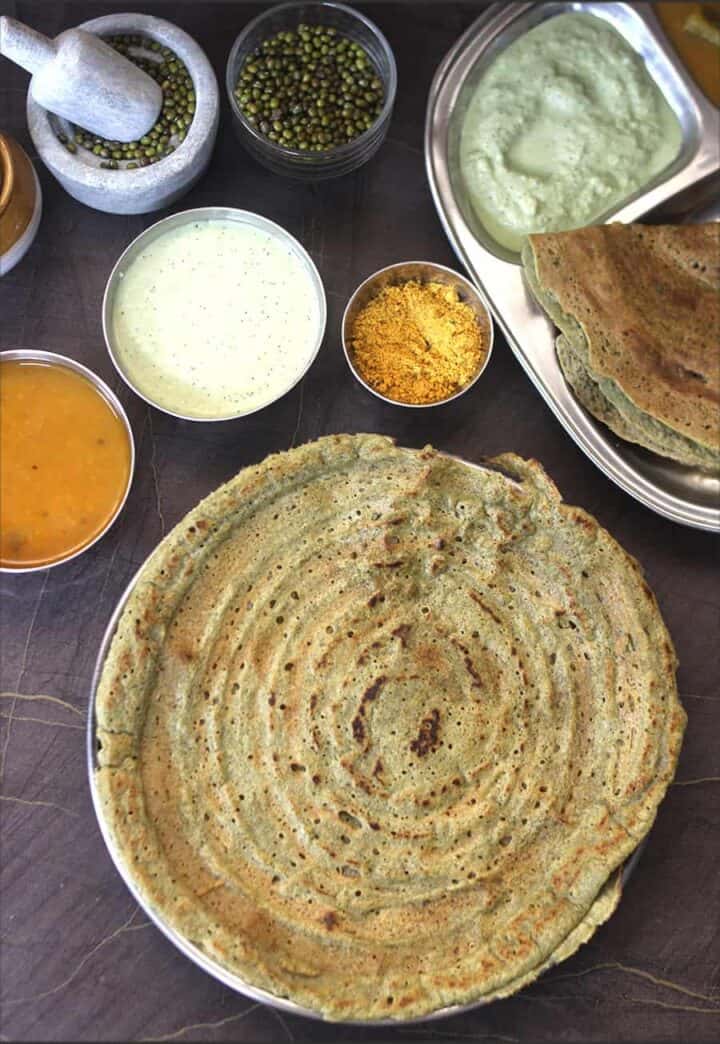 PESARATTU DOSA | MOONG DAL DOSA | CHILLA | HOW TO MAKE PESARATTU - Cook ...