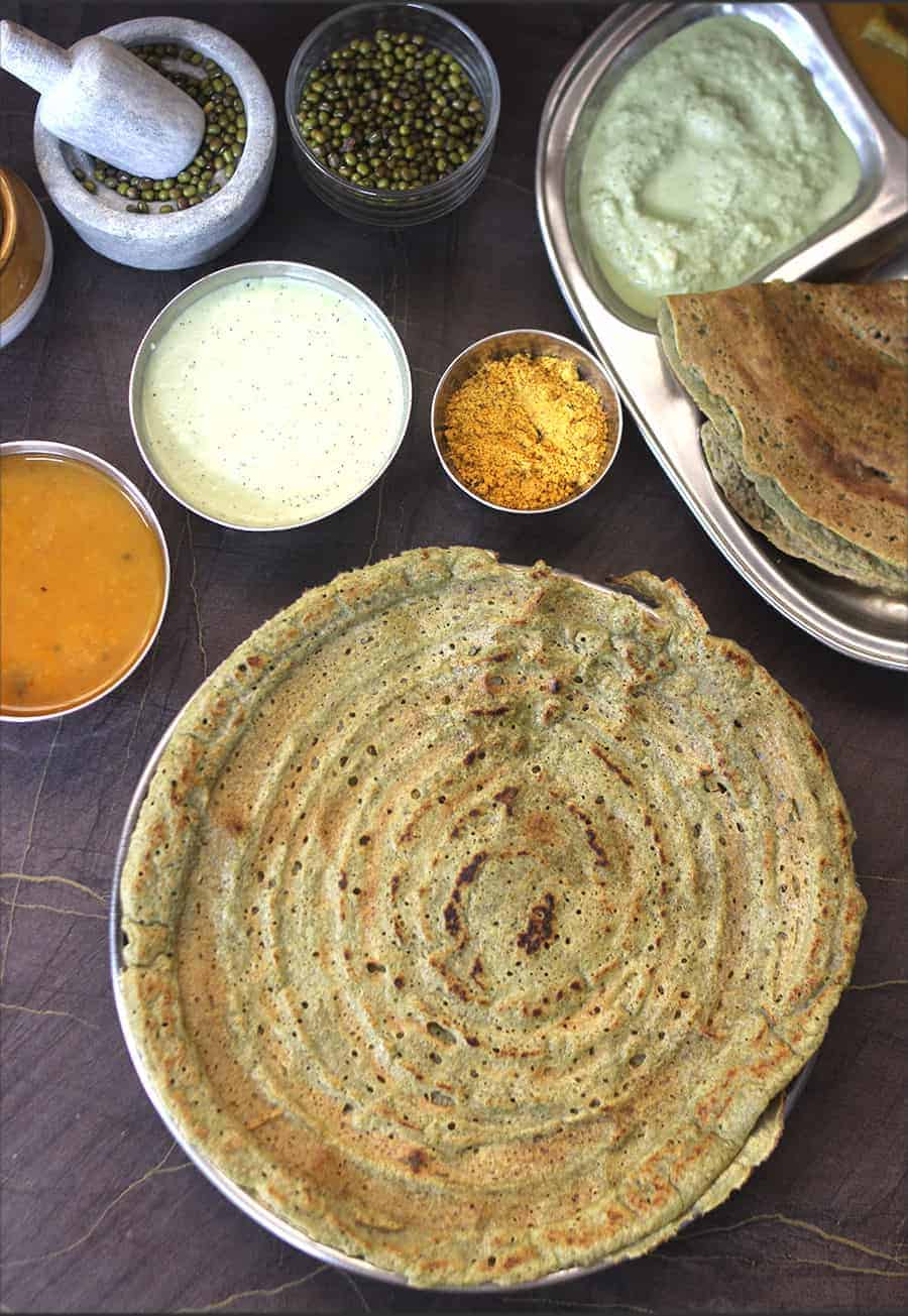 PESARATTU DOSA | MOONG DAL DOSA | CHILLA | HOW TO MAKE PESARATTU - Cook ...
