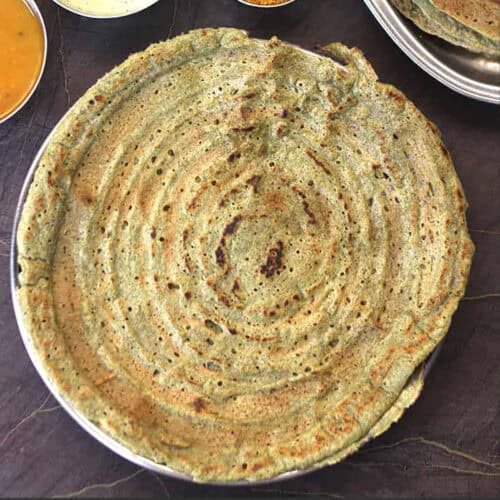 Pesarattu Recipe | Green Moong Dal Dosa - Cook with Kushi
