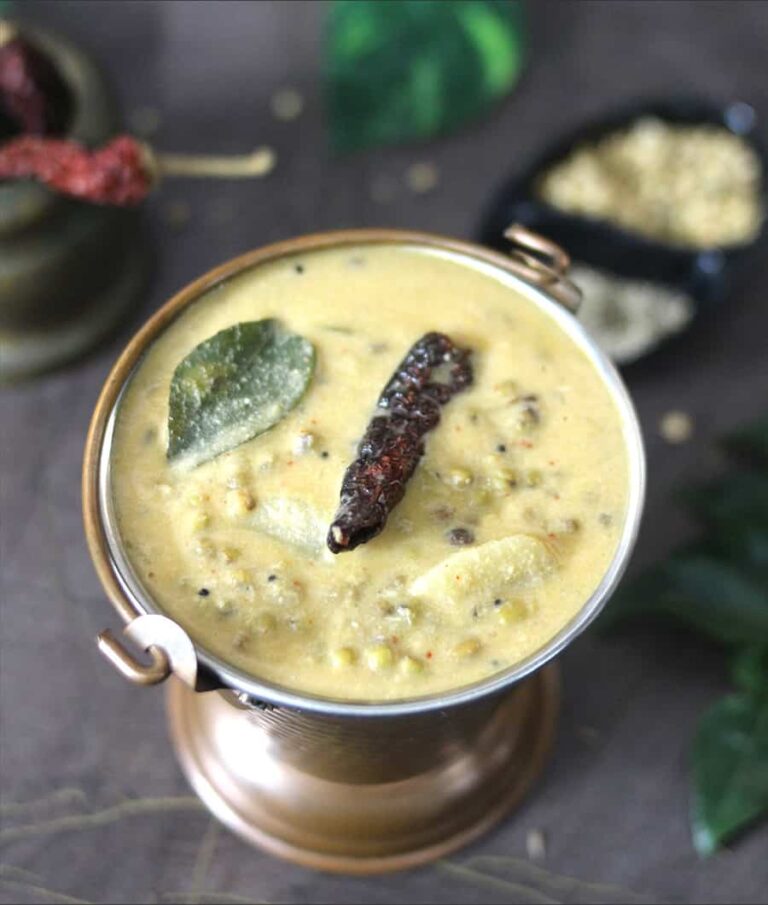 Mooga Gashi | Mangalore Green Moong Dal Curry
