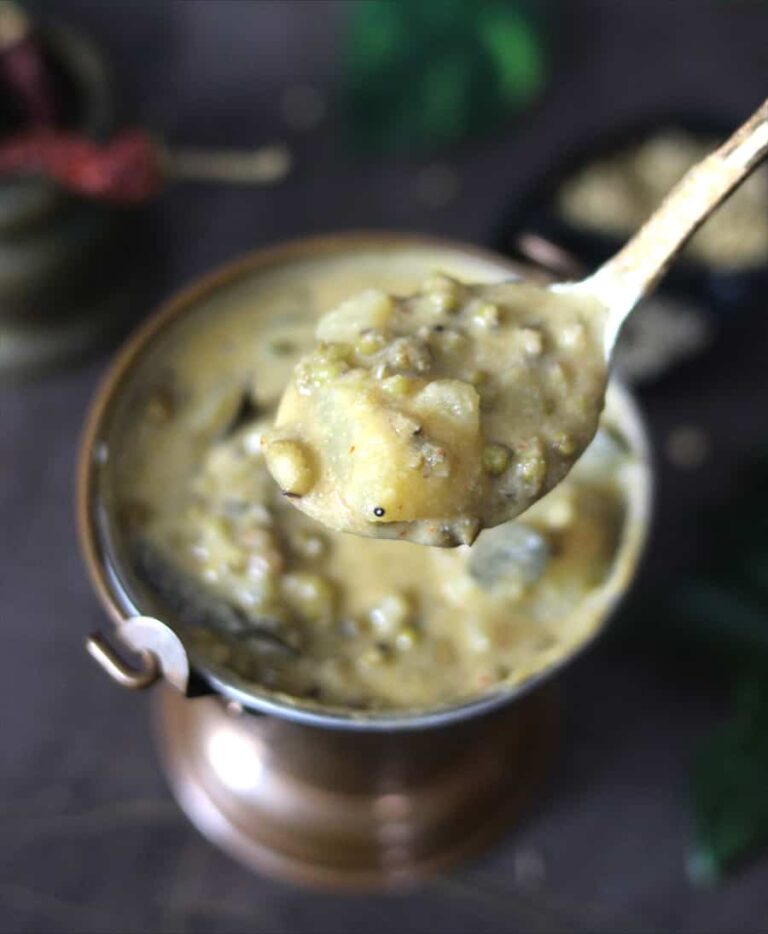 Mooga Gashi | Mangalore Green Moong Dal Curry