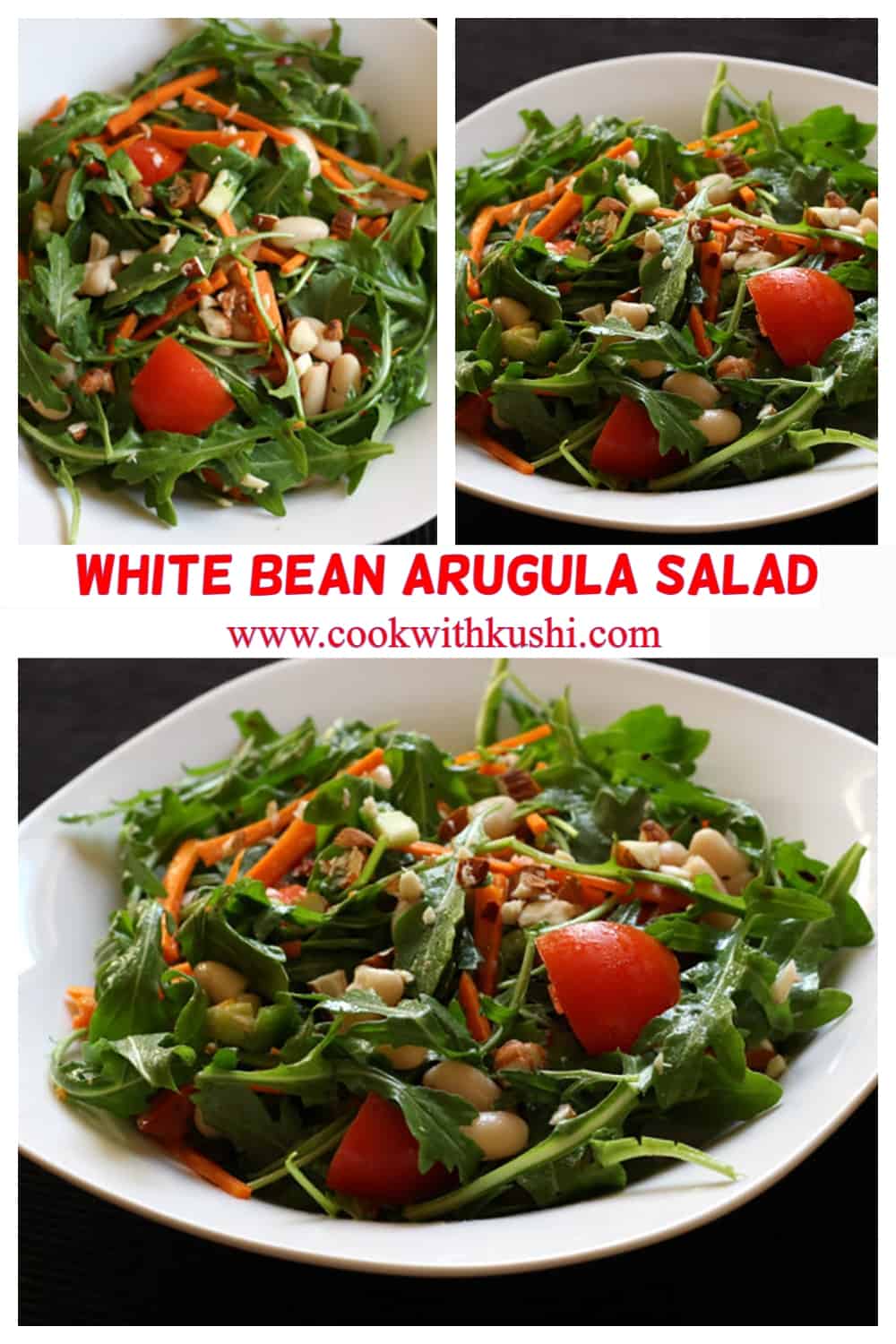 Arugula Salad with White Beans - Cook with Kushi