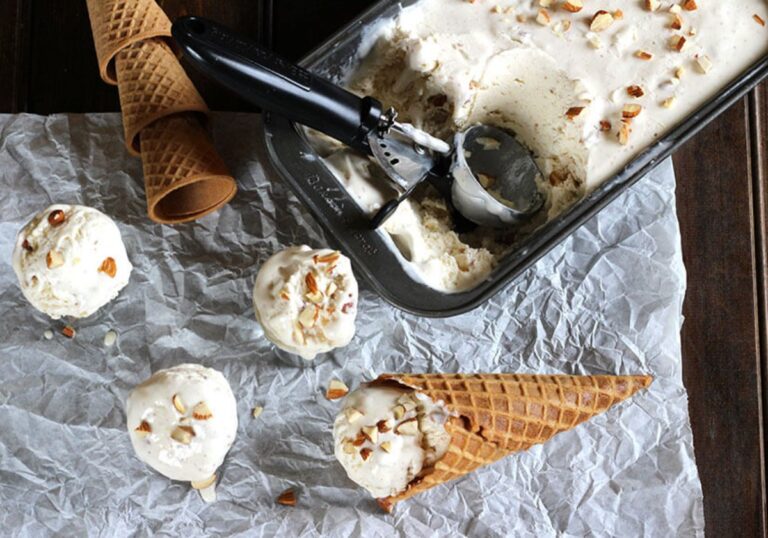 Roasted Almond Ice Cream | Toasted Almond Ice Cream