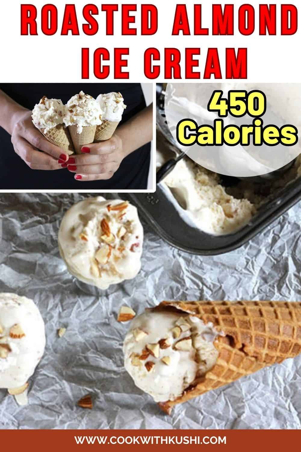 Roasted Almond Ice Cream | Toasted Almond Ice Cream