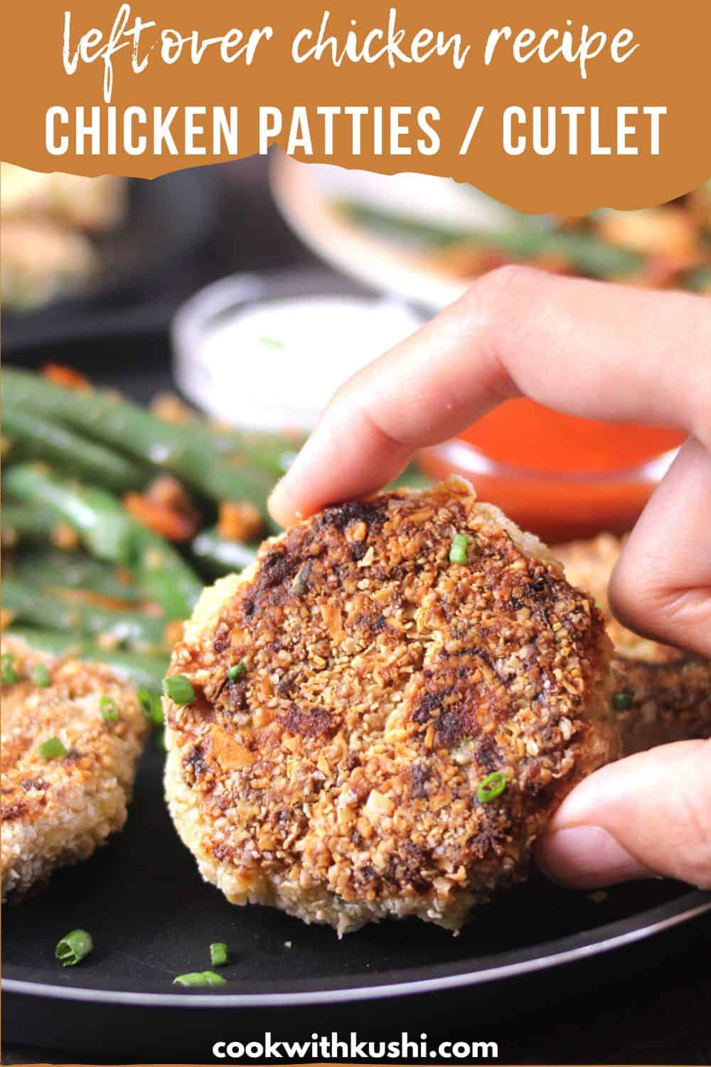 Chicken Patties | Chicken Cutlet | Easy Leftover Chicken Recipe