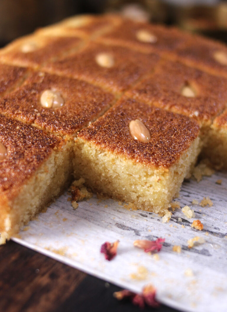 Basbousa Recipe | Semolina Cake - Cook with Kushi