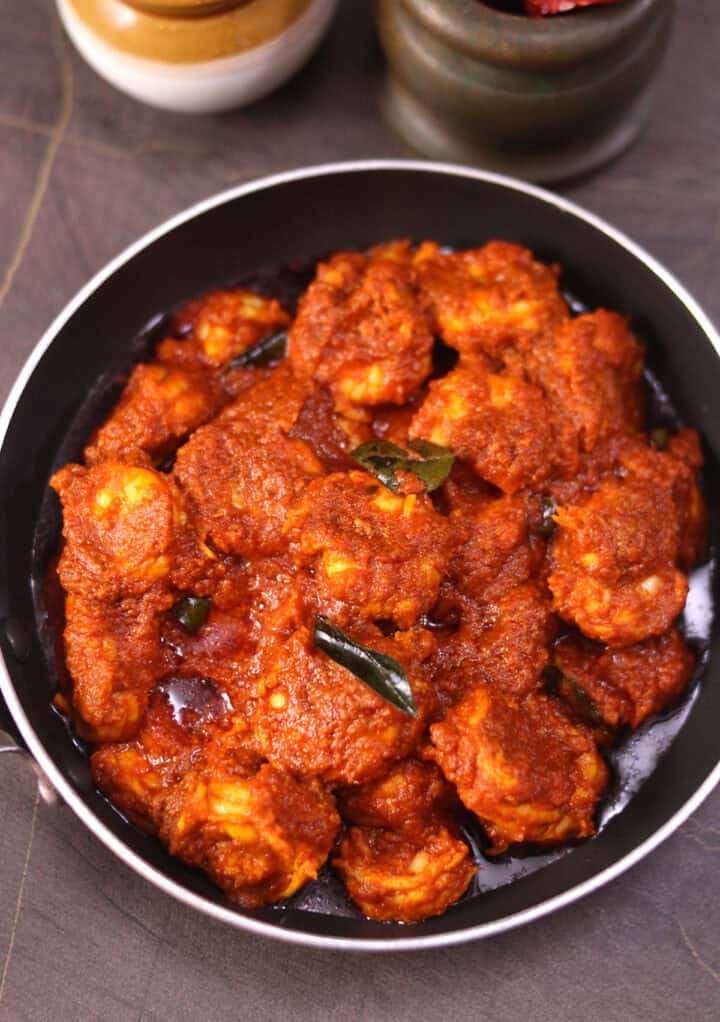 Mangalorean Prawns Ghee Roast Recipe | Shrimp Roast - Cook with Kushi
