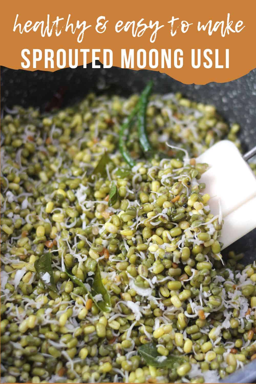 Sprouted Moong Usli Recipe | Green Gram Sundal - Cook with Kushi