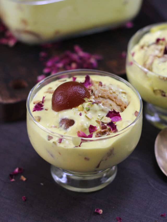 Indian Mithai Trifle Dessert - Cook with Kushi