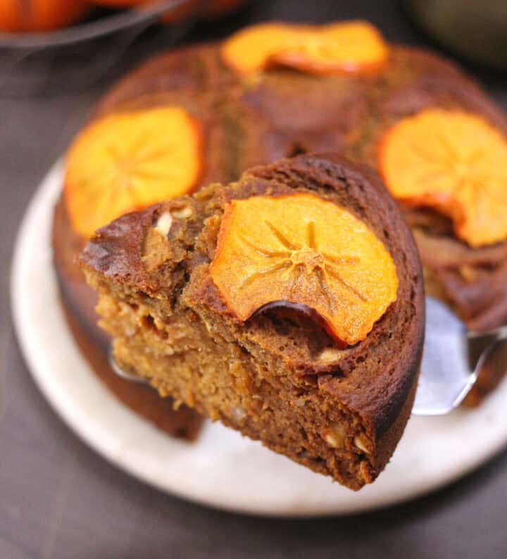 Persimmon Cake | Banana Persimmon Bread - Cook with Kushi