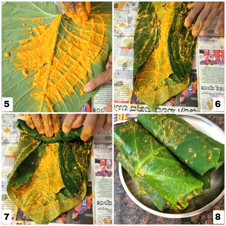 Patrode | Steamed Taro Rolls Recipe | Colocasia Rolls - Cook with Kushi