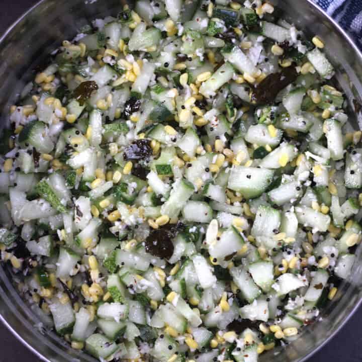 Kosambari Recipe | Indian Cucumber Salad - Cook with Kushi