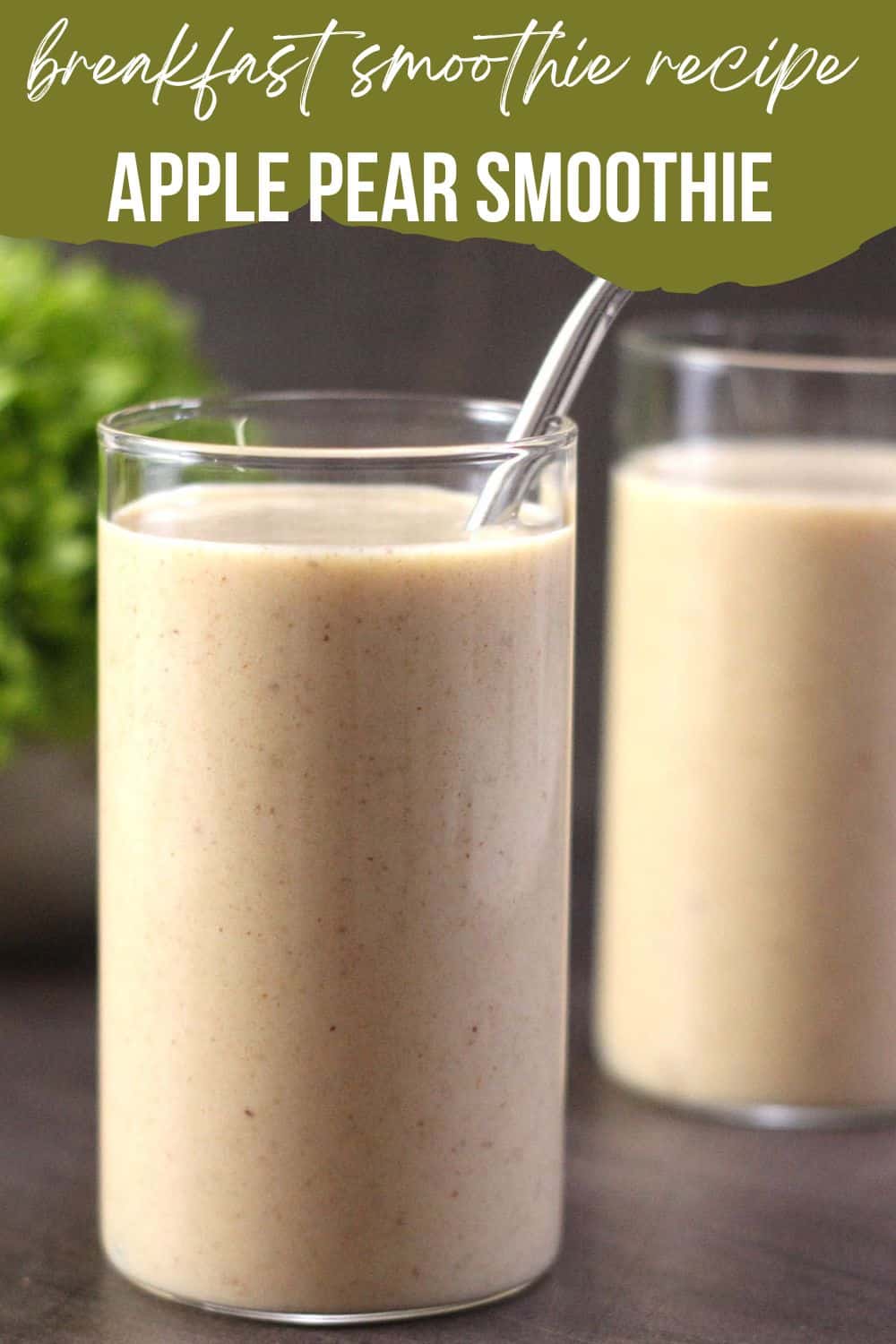 Apple Pear Smoothie - Breakfast Smoothie Recipe - Cook with Kushi