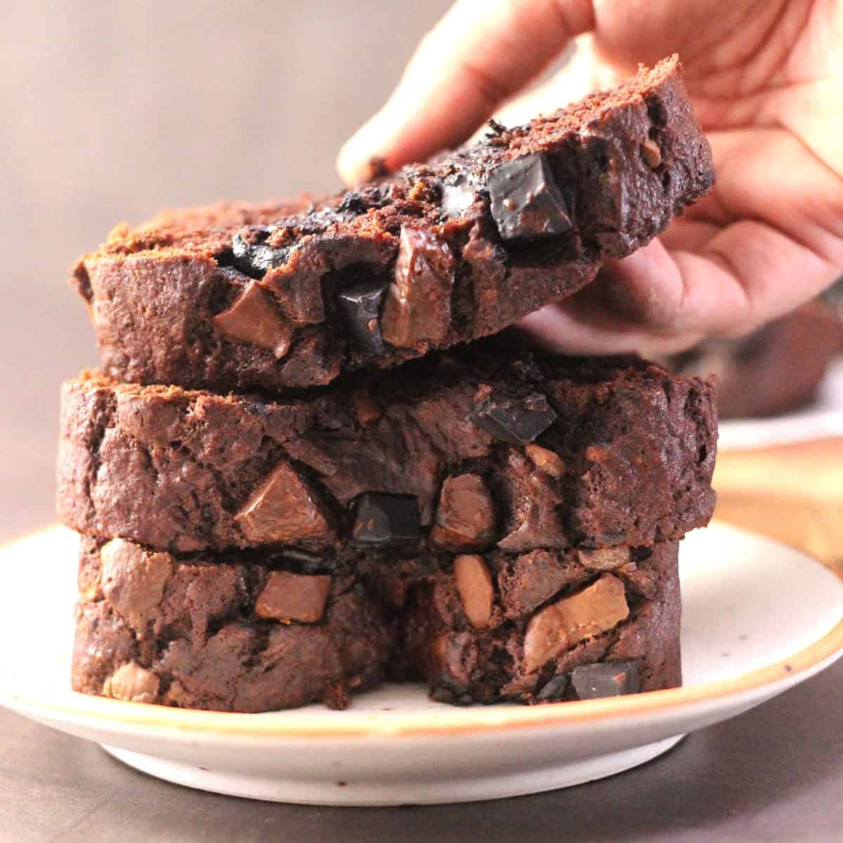Double Chocolate Banana Bread - Cook with Kushi