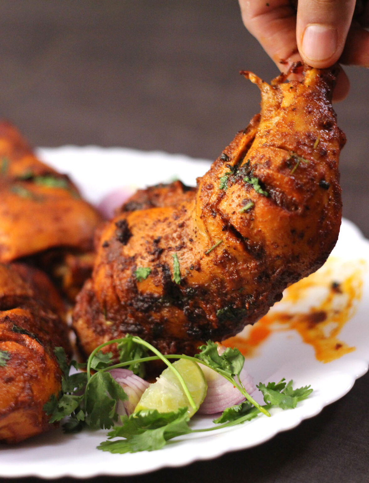 Best Tandoori Chicken Recipe | Tangdi Kabab - Cook with Kushi