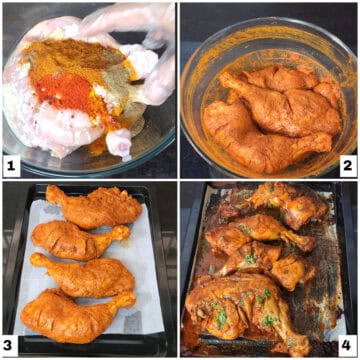 Best Tandoori Chicken Recipe | Tangdi Kabab - Cook with Kushi